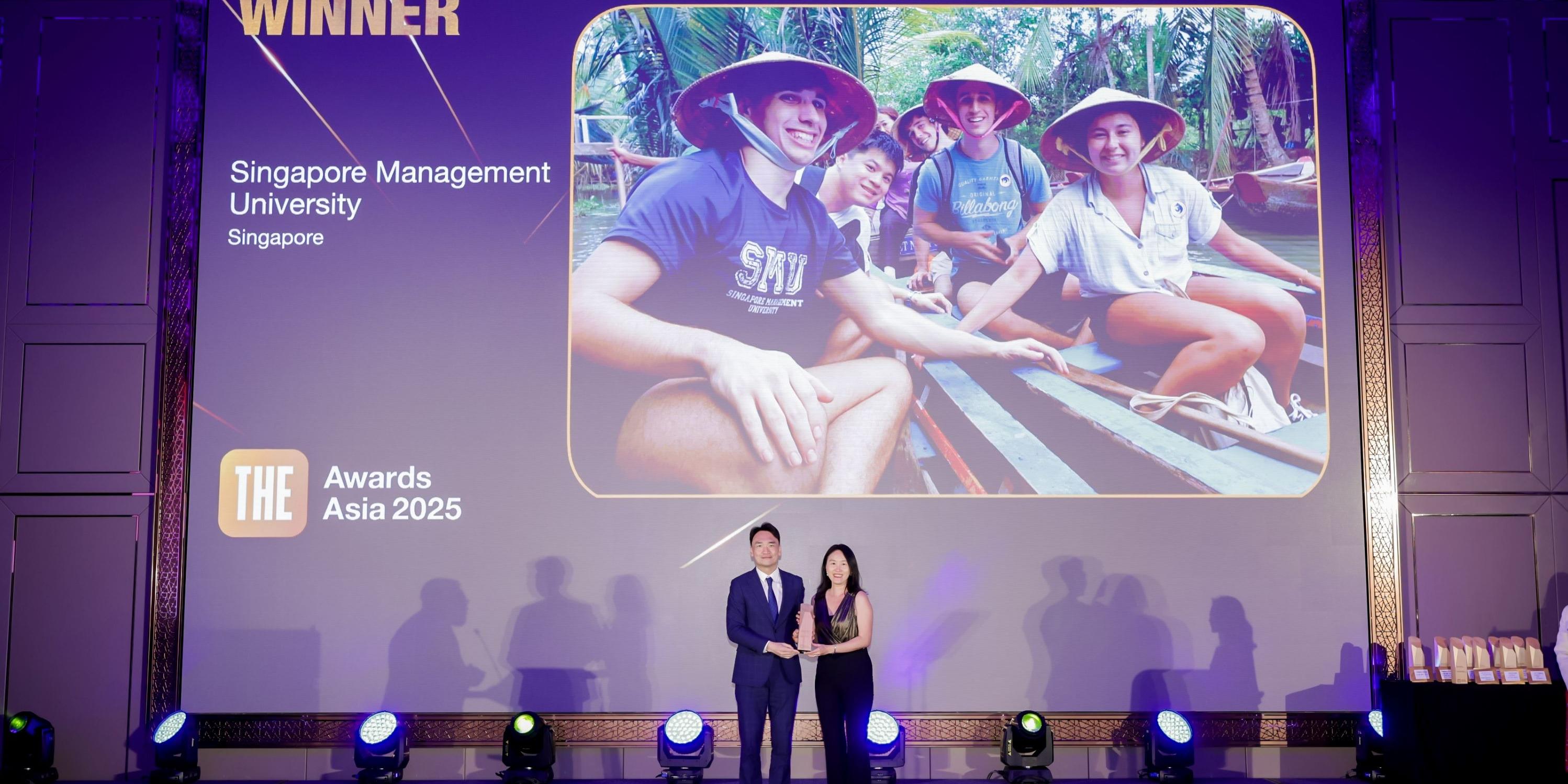 SMU wins prestigious THE Awards Asia 2025 - Teaching & Learning Strategy of the Year | SMU Newsroom